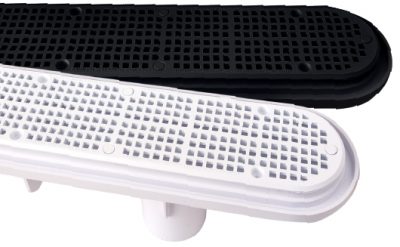 Custom Molded Products Offers Unblockable Drain - Water Shapes